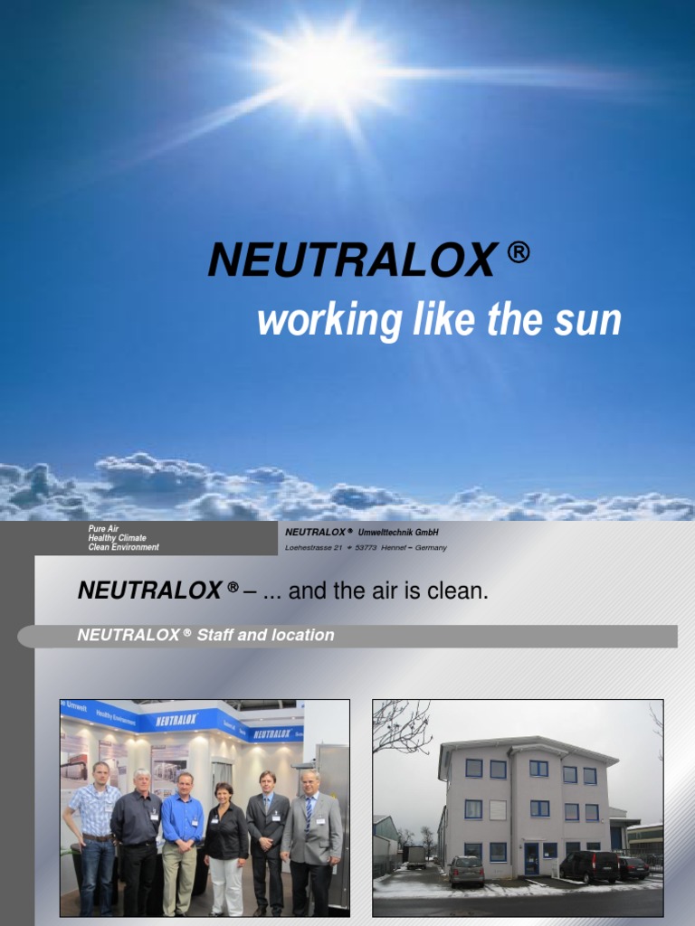 Neutralox Presentation 2013-06-27-AHK | PDF | Sewage Treatment | Odor