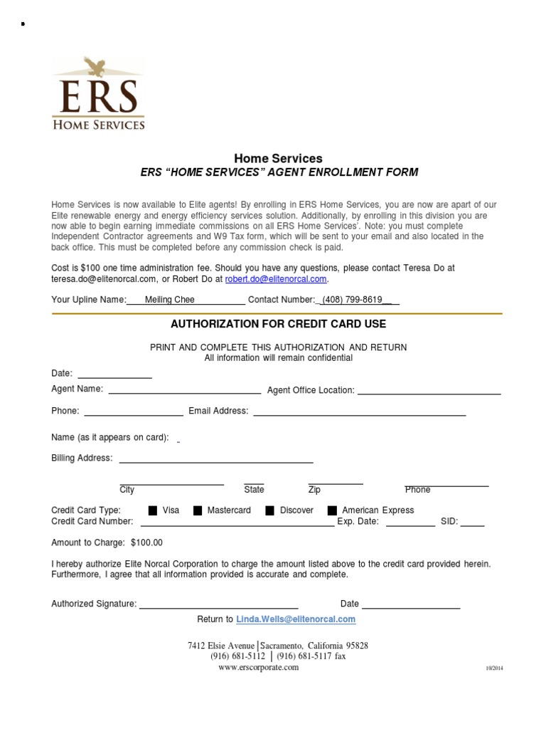 (527275221) Ers-Hs Enrollment Form Meiling | PDF | Law