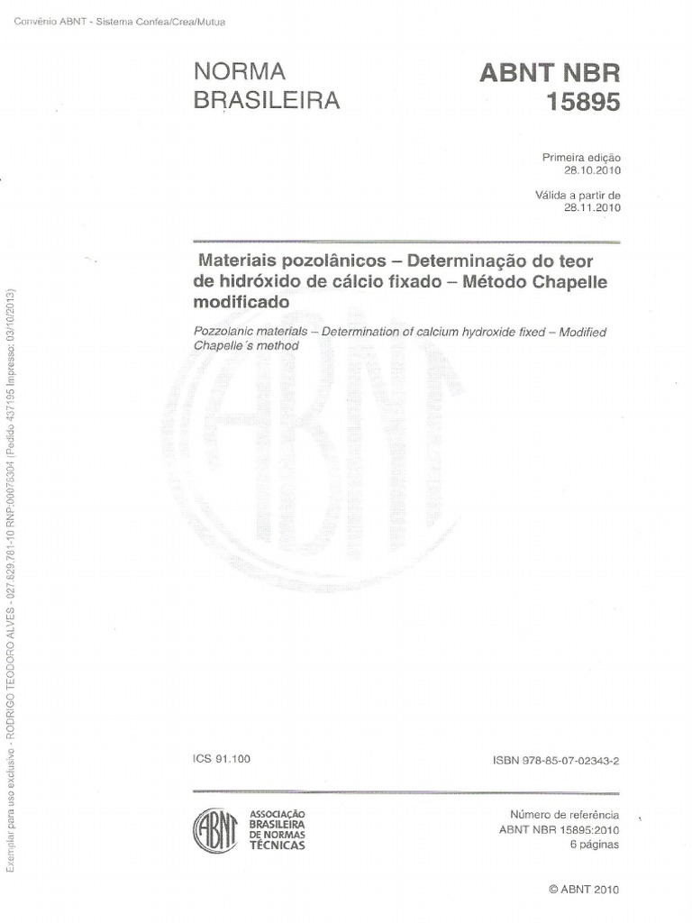 NBR 15895 (2010) | PDF