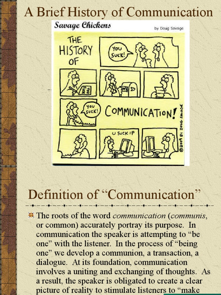 A Brief History of Communication | PDF | Nonverbal Communication ...