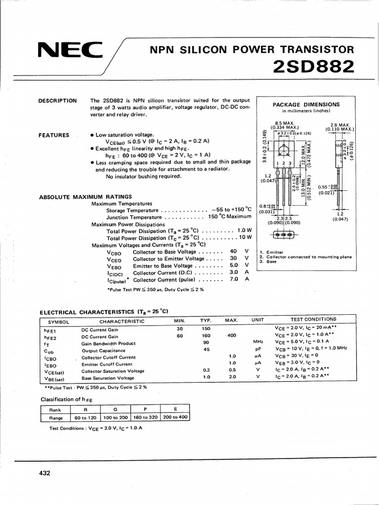 Nec D882 | PDF