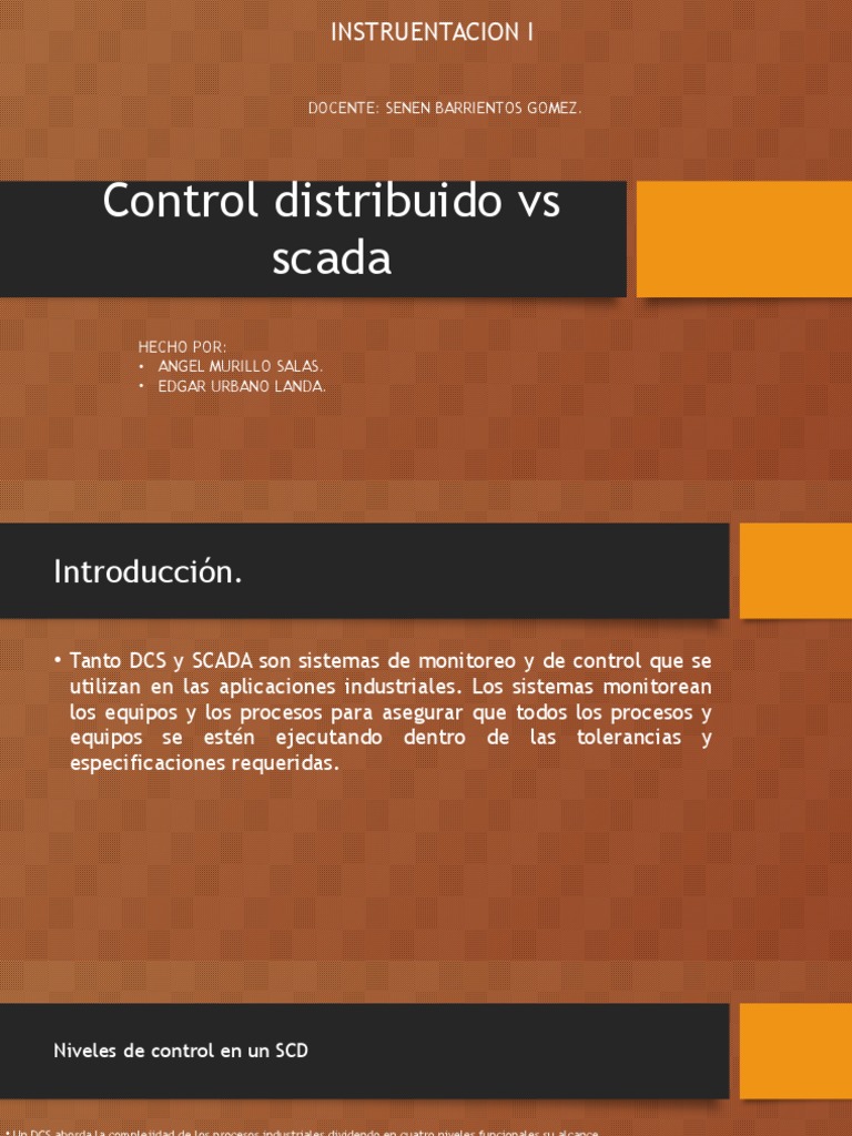 Control Distribuido Vs Scada | PDF | Scada | Ingenieria Eléctrica