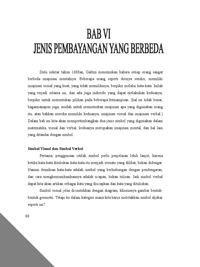 Simbol Visual dan Verbal dalam Matematika | PDF | Filsafat