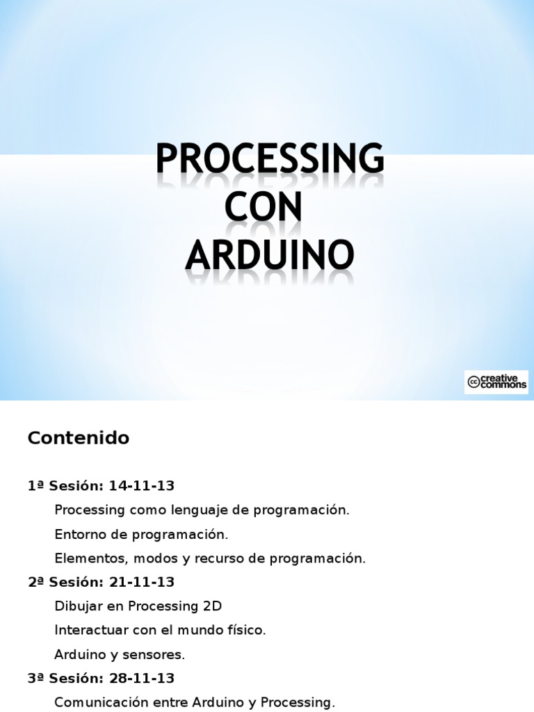 Processing | Descargar gratis PDF | Arduino | Modelo de color Rgb