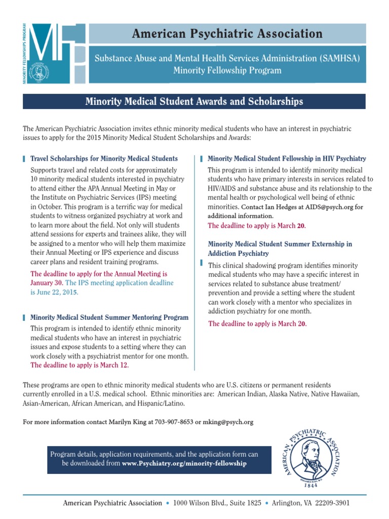 Medical Student Awards | PDF | American Psychiatric Association ...