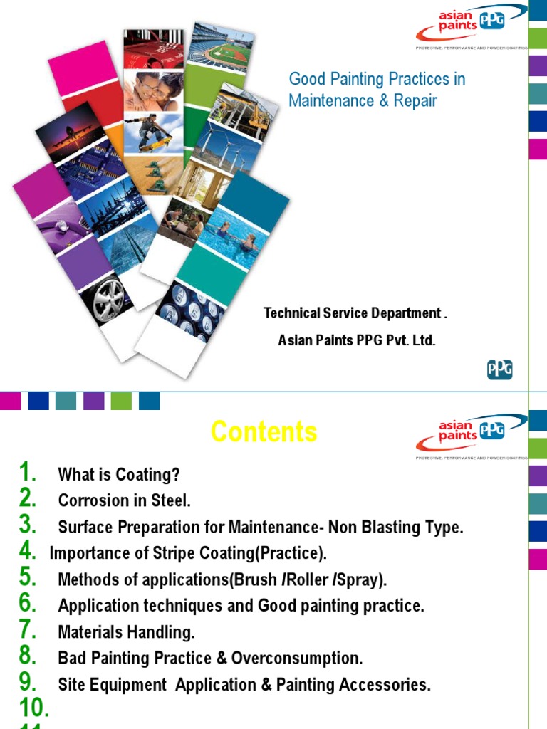 Good Painting Practic & Maintenance & Repair Painting-Standard | PDF ...
