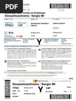 Cartao Embarque TAP PDF | PDF | Transporte | Companhias aéreas