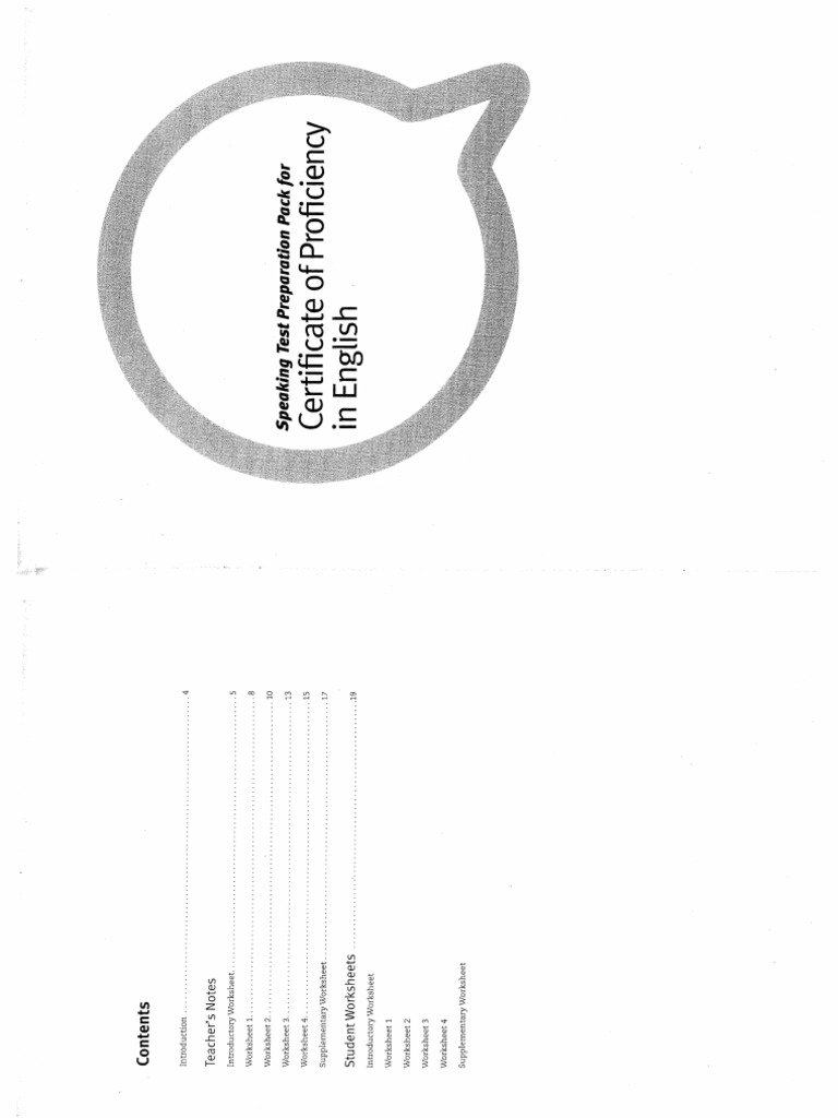 CPE Speaking Preparation Pack | PDF | Language Acquisition | Tests