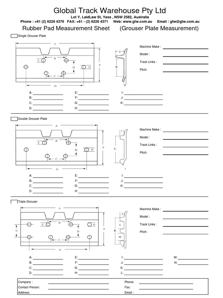 Rubber Pad Measurement | PDF