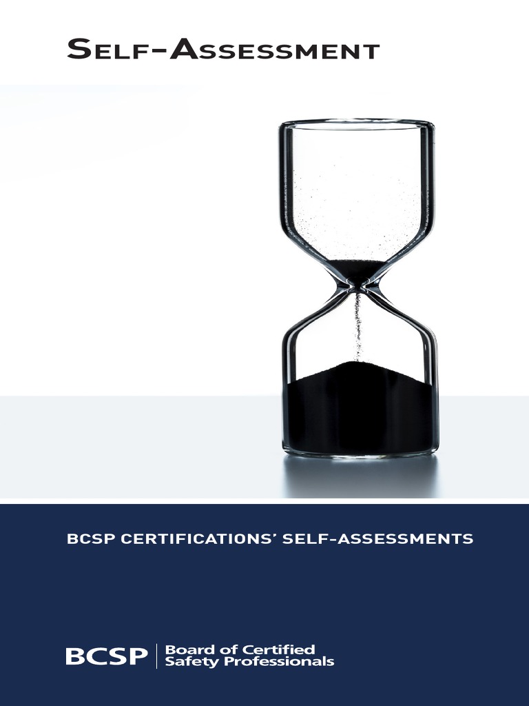 BCSP Self Assessment | PDF | Business | Test/Examination