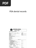 PDA Dental Chart | PDF | Periodontology | Dentures