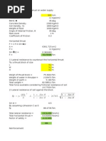 Sizing Calculations of Thrust Blocks | Geotechnical Engineering | Pressure