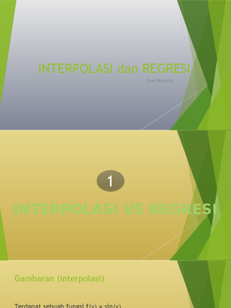 Interpolasi - Regresi | PDF