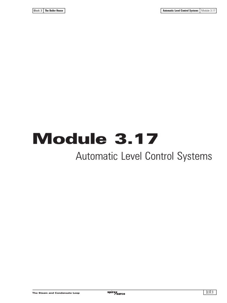 Automatic Level Control Systems | PDF | Boiler | Control System