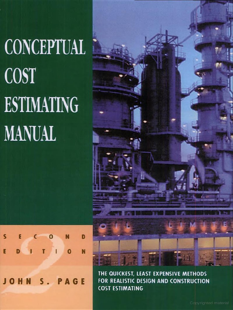 Conceptual Cost Estimating Manual