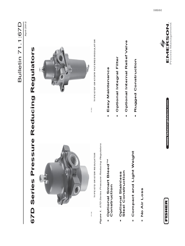 67 D Series Pressure Reducing Regulators | PDF | Valve | Industries