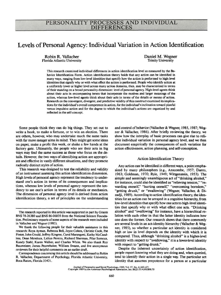 Behavior Identification Form Pag 5 | Impulsivity | Identity (Social ...