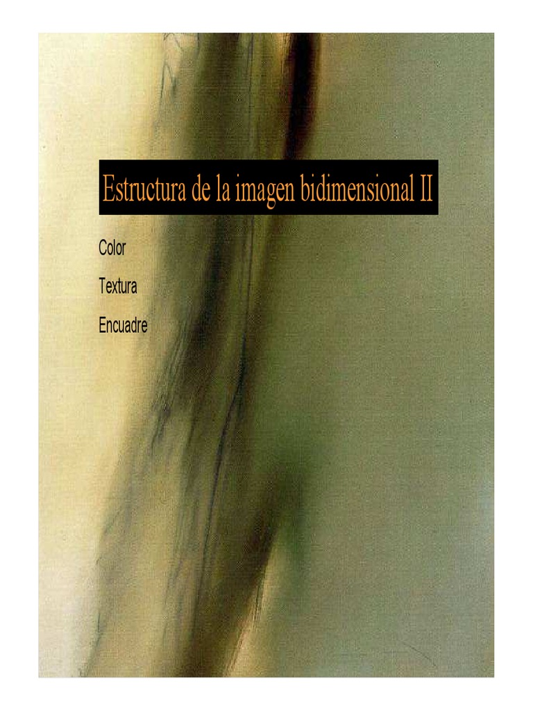 Estructura de La Imagen | PDF | Color | Medios de arte