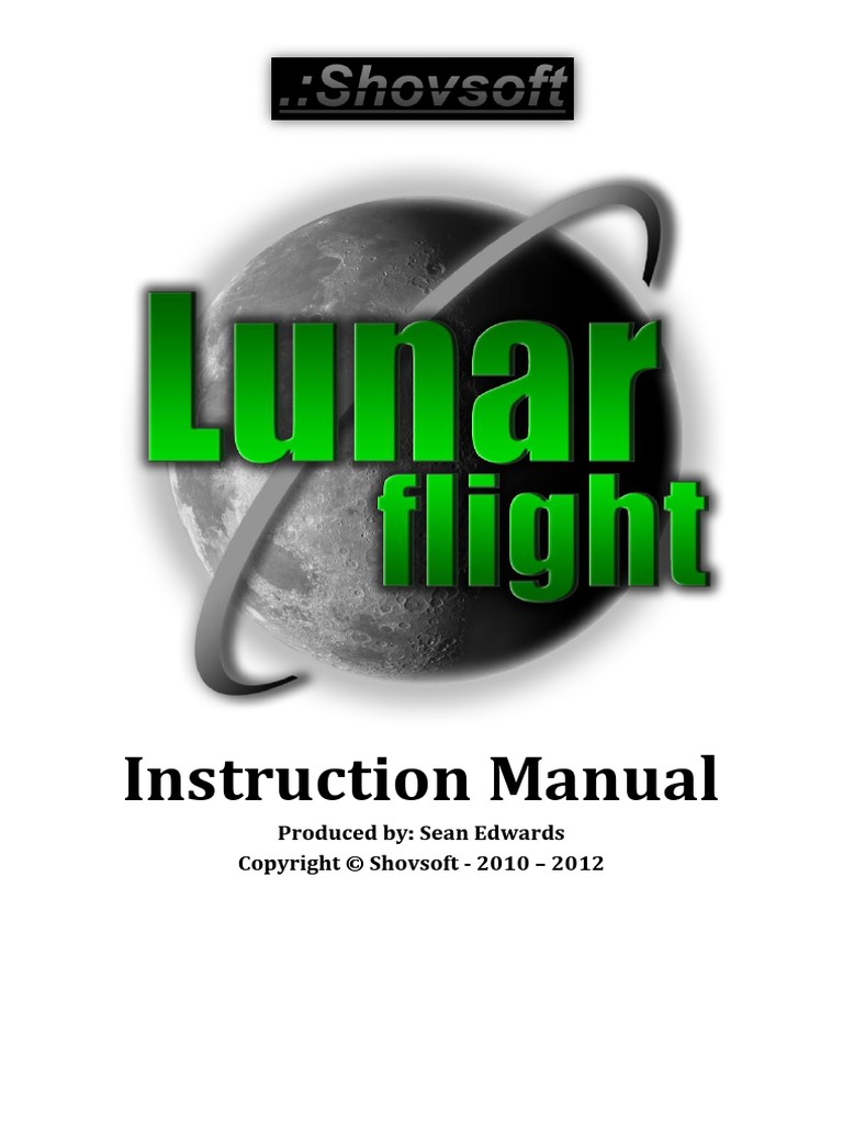 Instruction Manual: Produced By: Sean Edwards | PDF | Thrust | Apollo ...