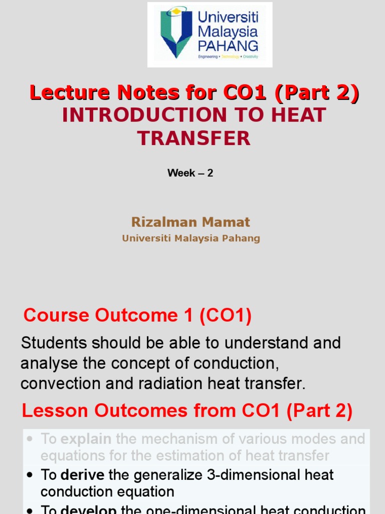 Heat Transfer Lecture | PDF | Thermal Conduction | Heat