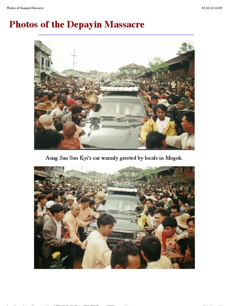 Photos of Depayin Massacre | PDF | Politics Of Myanmar | Myanmar