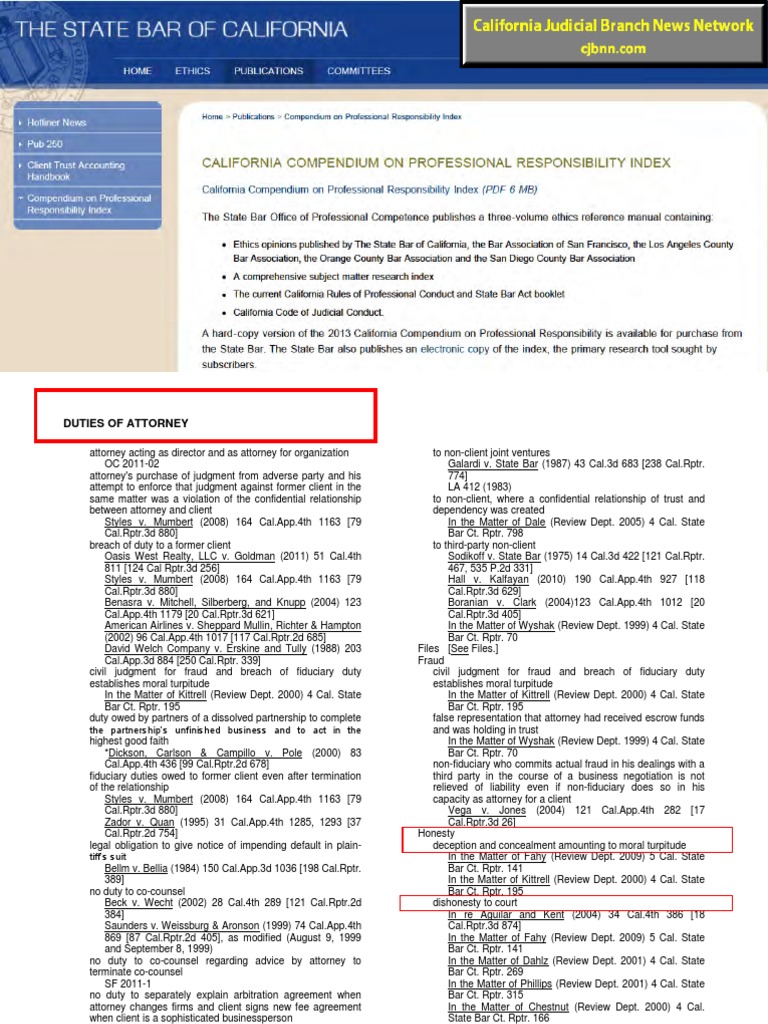 Duties of Attorney: Fundamental Rules of Ethics-Common Honesty ...