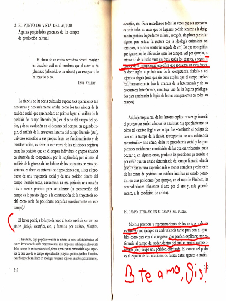Bourdieu - El Punto de Vista Del Autor PDF | PDF | Autor | Intelectual