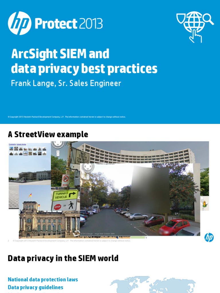 ArcSight SIEM Best Practices | Copyright | Privacy