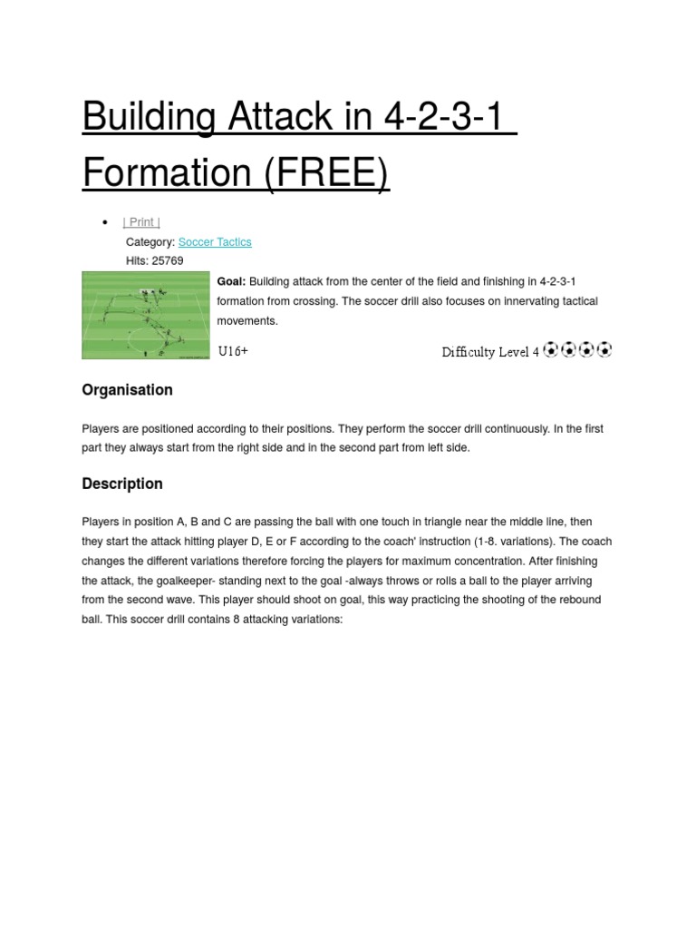 Building Attack in 4 | PDF | Association Football | Ball Games