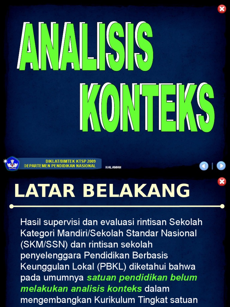 Analisis Konteks | PDF
