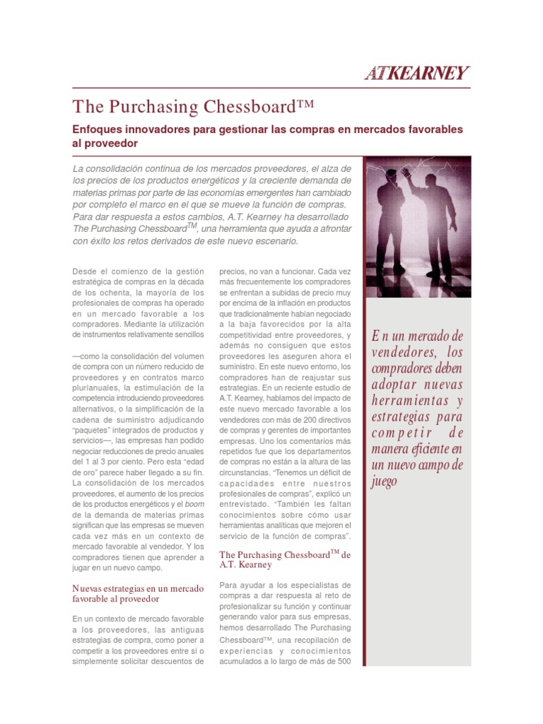 Purchasing Chessboard ES | PDF | Competitividad | Precios