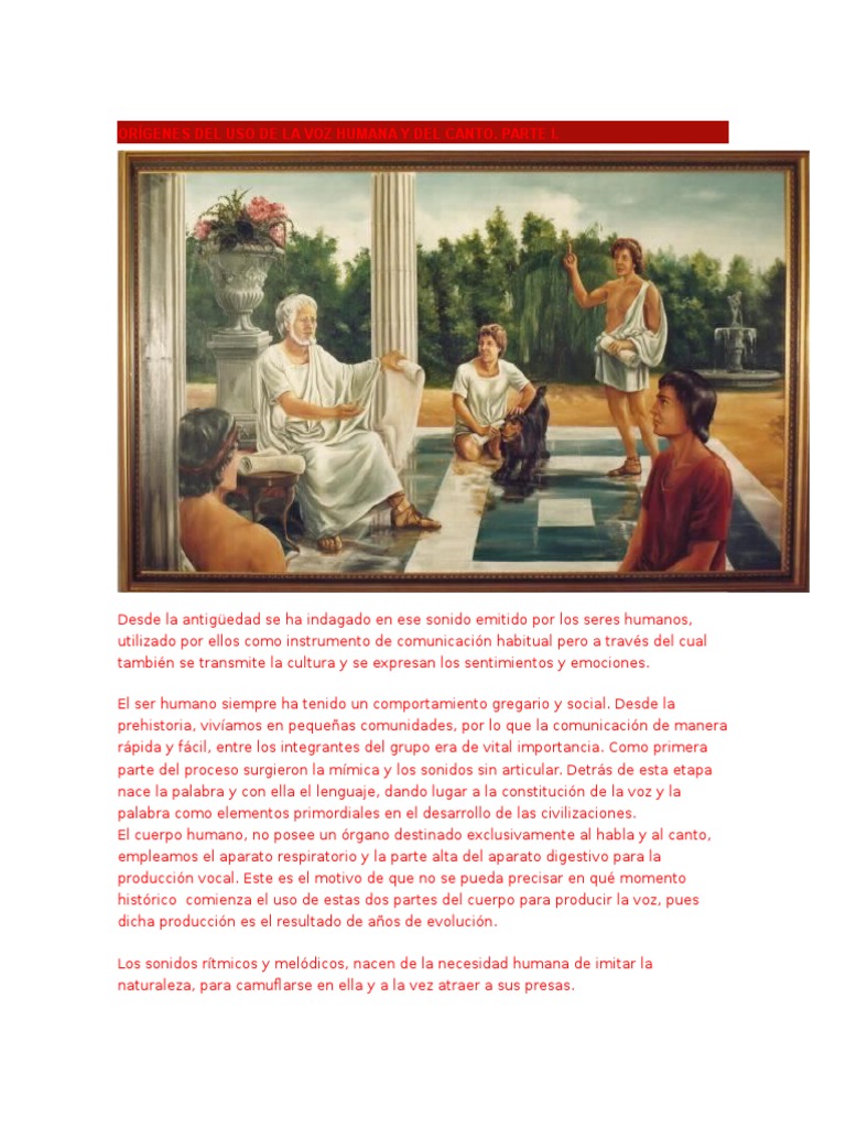 Orígenes Del Uso de La Voz Humana y Del Canto | PDF | Música de Navidad ...
