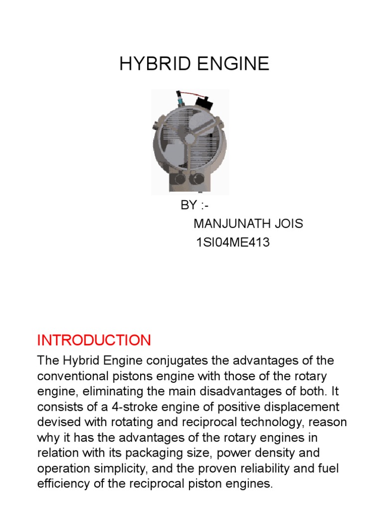 An Analysis of the Hybrid Rotary Engine: A Promising New Engine Design ...