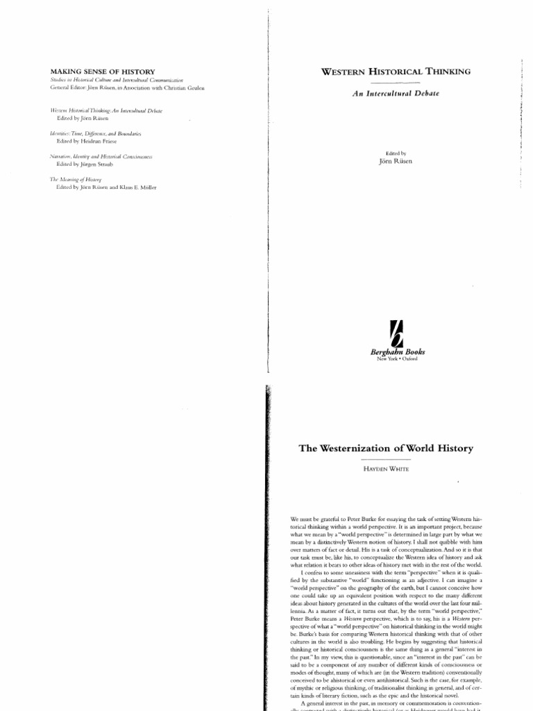 Western Historical Thinking Explored | PDF | Historiography | Historian