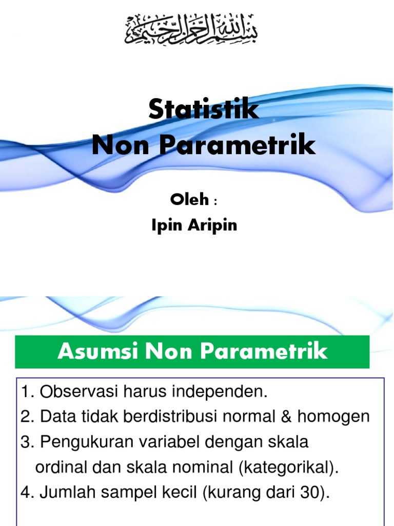 Uji Statistik Non Parametrik Dasar | PDF