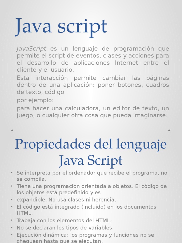 Java Script | PDF | Script Java | Java (lenguaje de programación)
