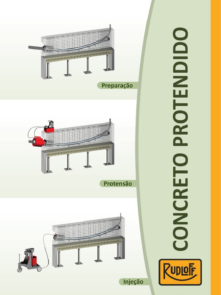 Concreto Protendido - Catálogo Rudloff | PDF | Estresse (Mecânica) | Aço