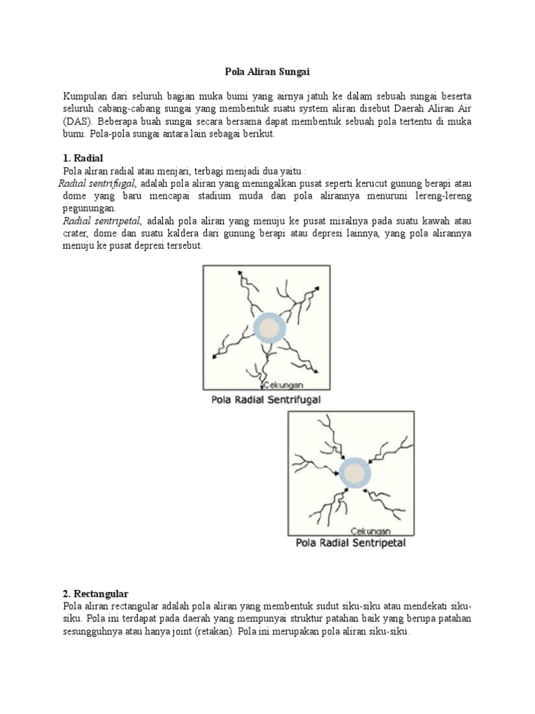 Pola Aliran Sungai | PDF | Sains & Matematika