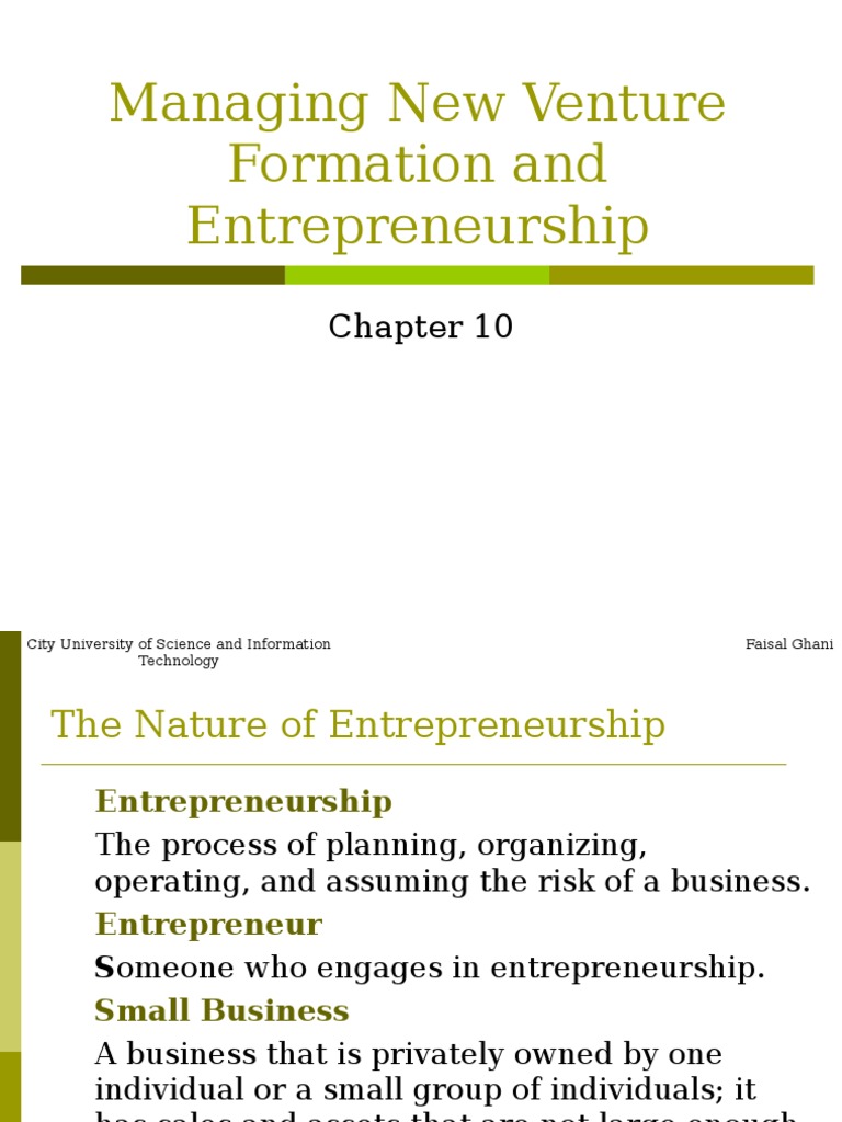 Managing New Ventures Effectively | PDF | Entrepreneurship | Venture ...