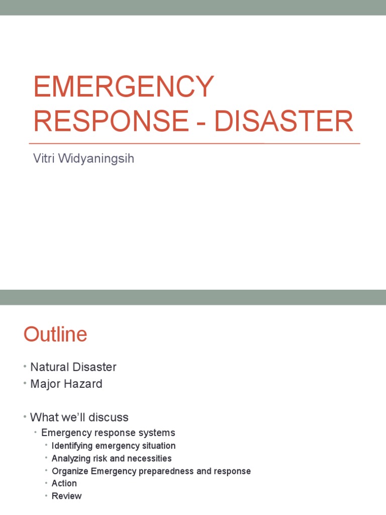 01 - Emergency Responce - Disaster | PDF | Emergency | Emergency Management