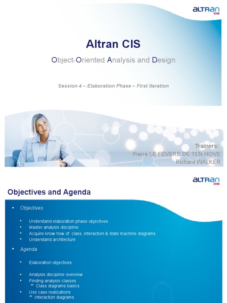 OOAD With UML and The UP - Session 4 - Elaboration | PDF | Class ...