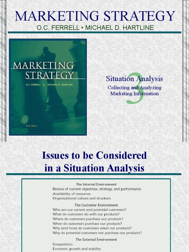 Marketing Strategy: Situation Analysis | PDF | Competition ...