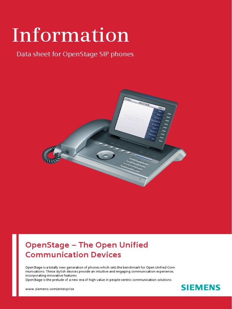 Openstage SIP | PDF | Telephone | Session Initiation Protocol