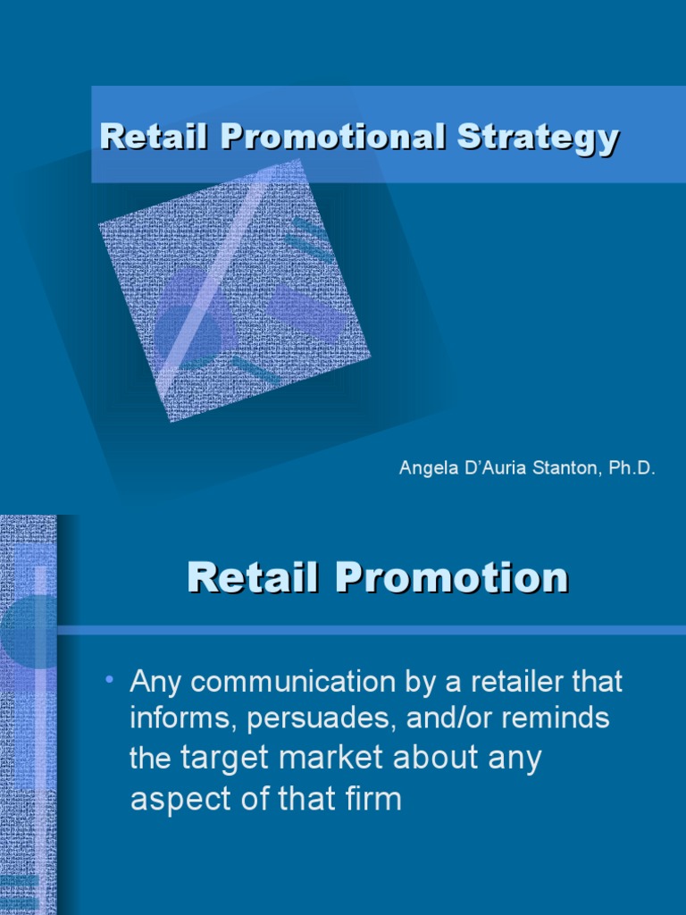Retail Promotion Strategy Overview | PDF | Business