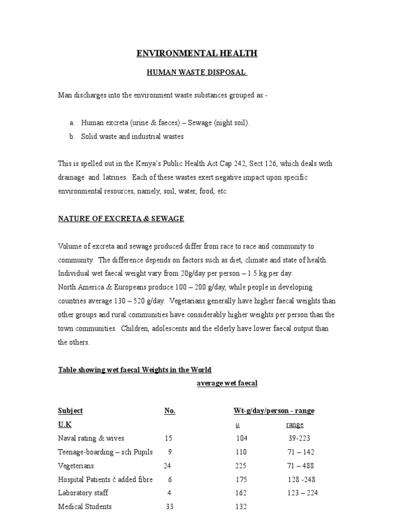Human Excreta Disposal Methods | PDF | Sewage Treatment | Anaerobic ...