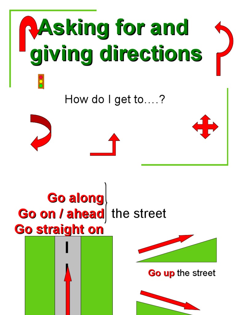 Asking and Giving Directions Vocabulary | PDF