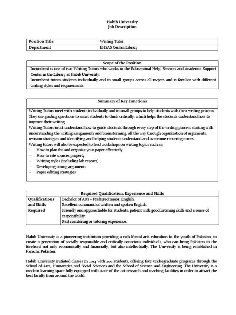 JD Writing Tutor | PDF | Tutor | Academia