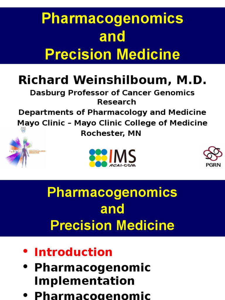 Pharmacogenomics: The Basics | Pharmacogenomics | Genome Wide ...
