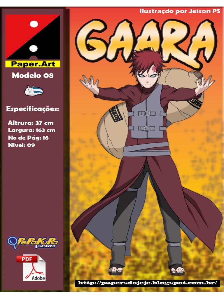 Gaara Papercraft Armable | PDF