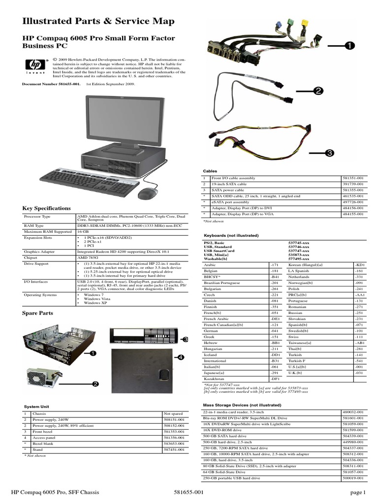 HP Compaq 6005 Pro Small Form Factor Business PC | Bios | Booting